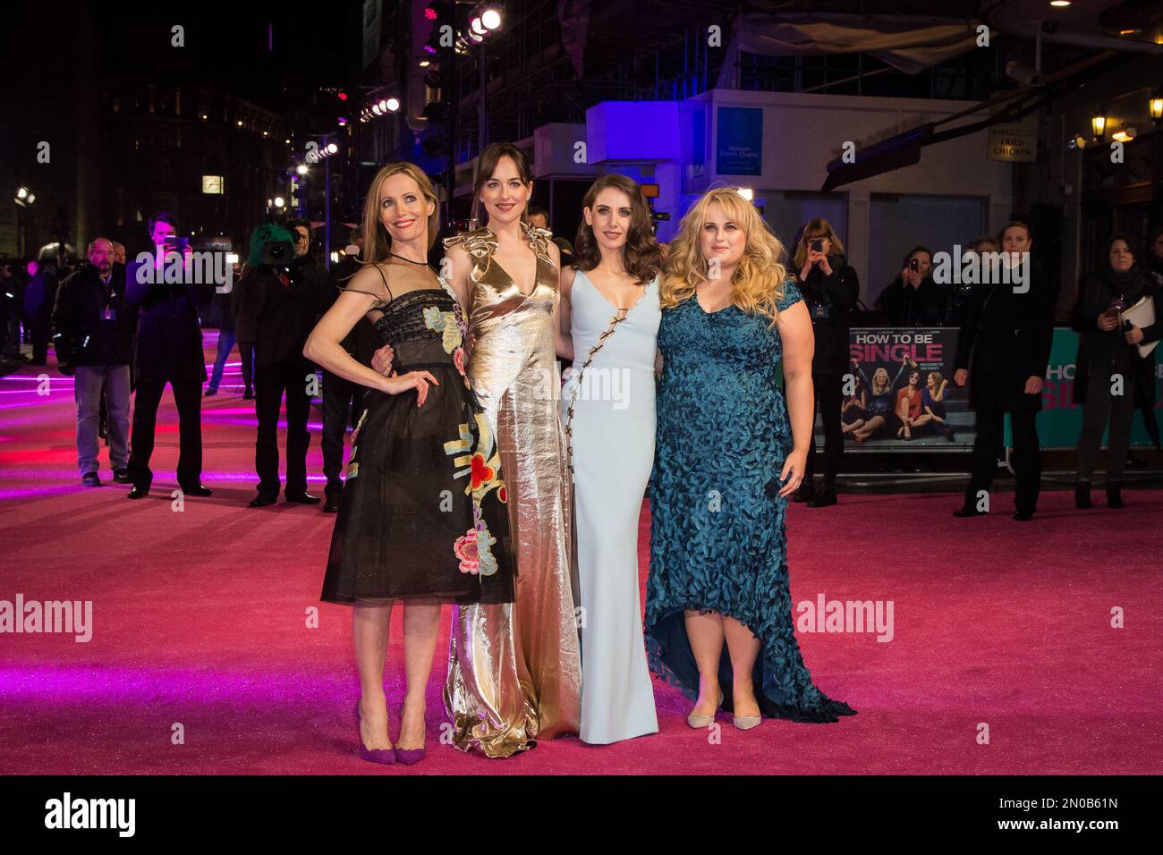 Actresses from left, Leslie Mann, Dakota Johnson, Alison Brie and Rebel ...