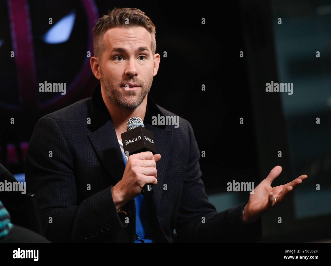 Actor Ryan Reynolds participates in AOL's BUILD Speaker Series to ...