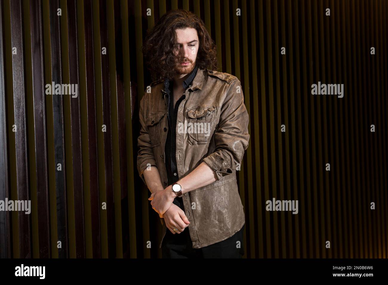 Musician Andrew Hozier-Byrne, known as Hozier, poses for portraits in ...