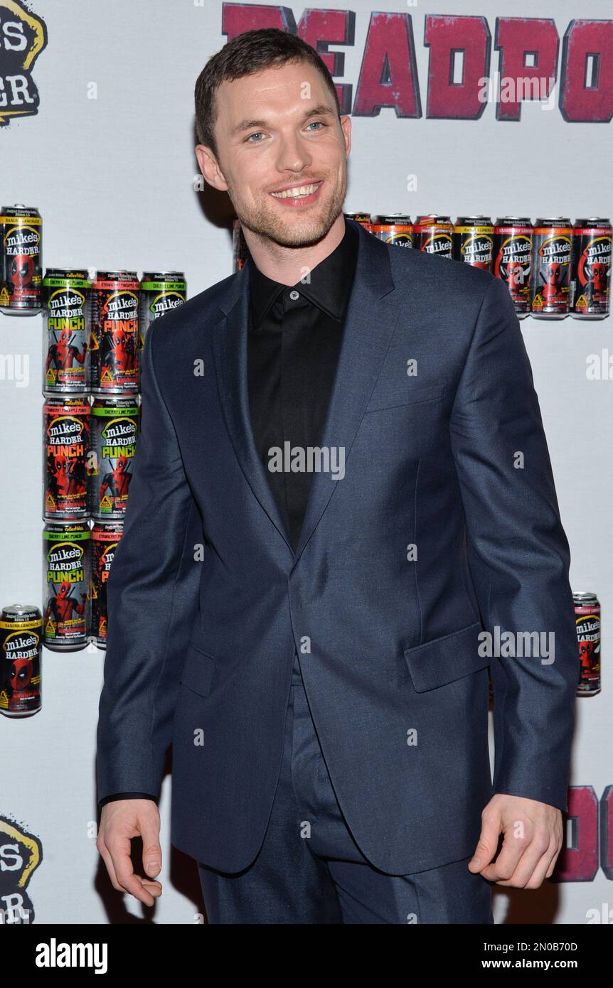 Actor Ed Skrein attends a special fan screening of "Deadpool" at the ...
