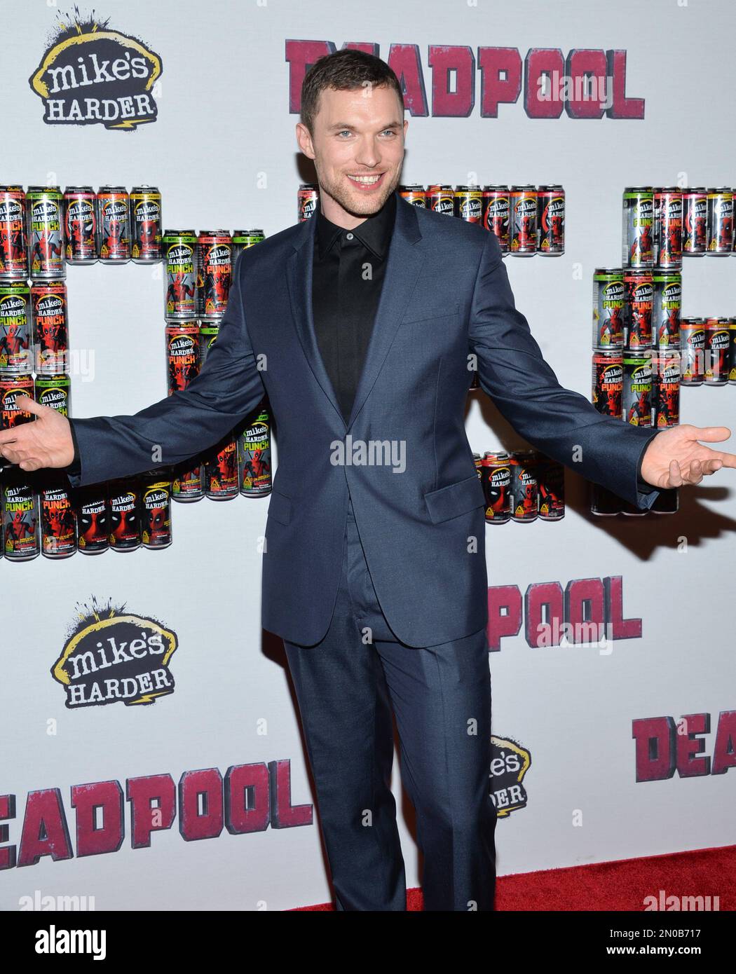 Actor Ed Skrein attends a special fan screening of "Deadpool" at the ...