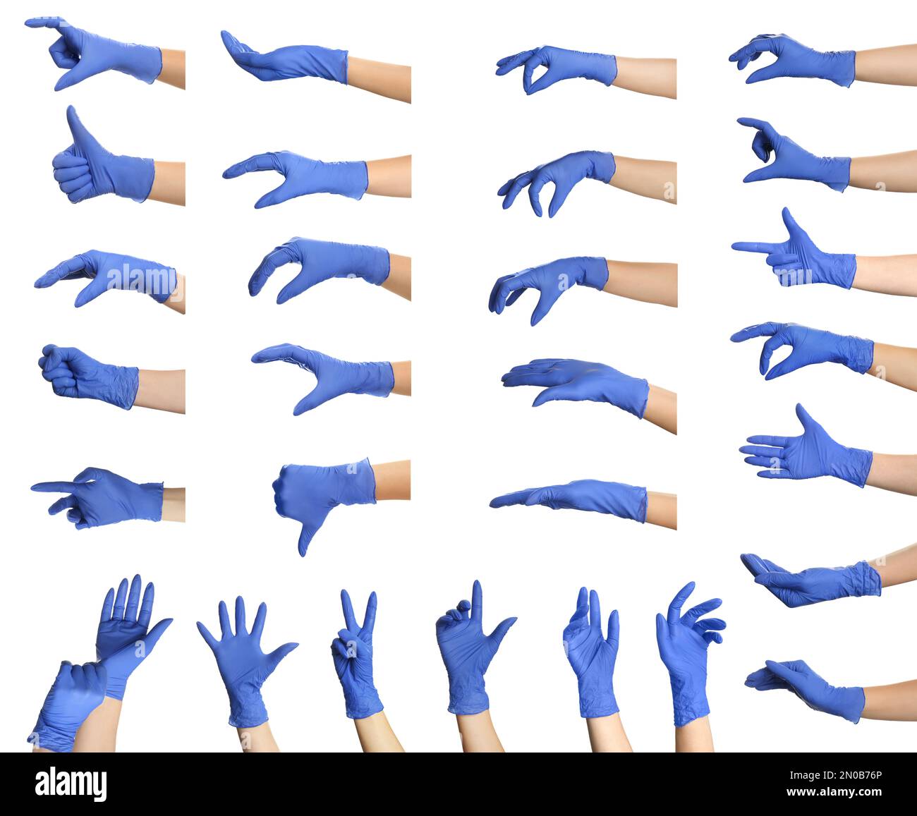 Protect your hands - wear rubber gloves. Photos in collage on white ...
