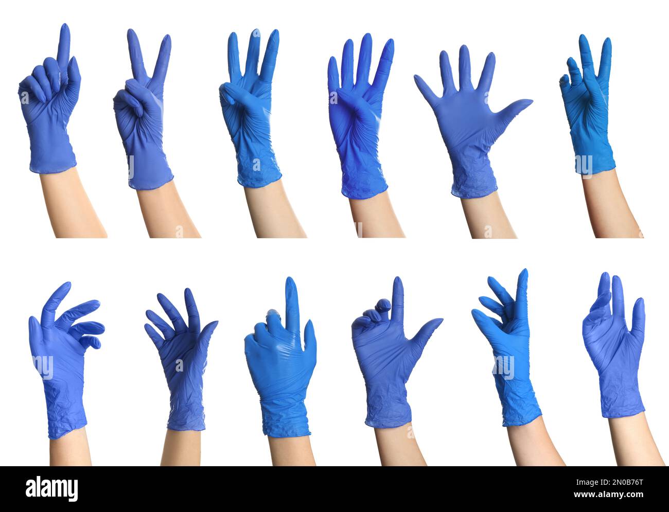 Protect your hands - wear rubber gloves. Photos in collage on white ...