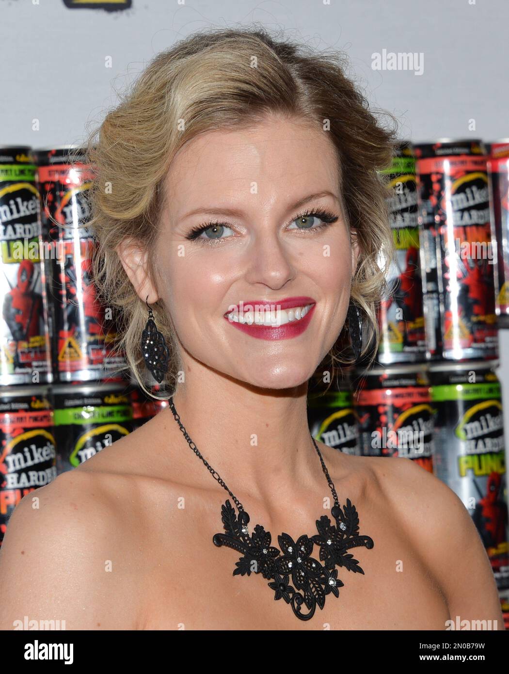 Actress Chelsey Crisp attends a special fan screening of "Deadpool" at ...