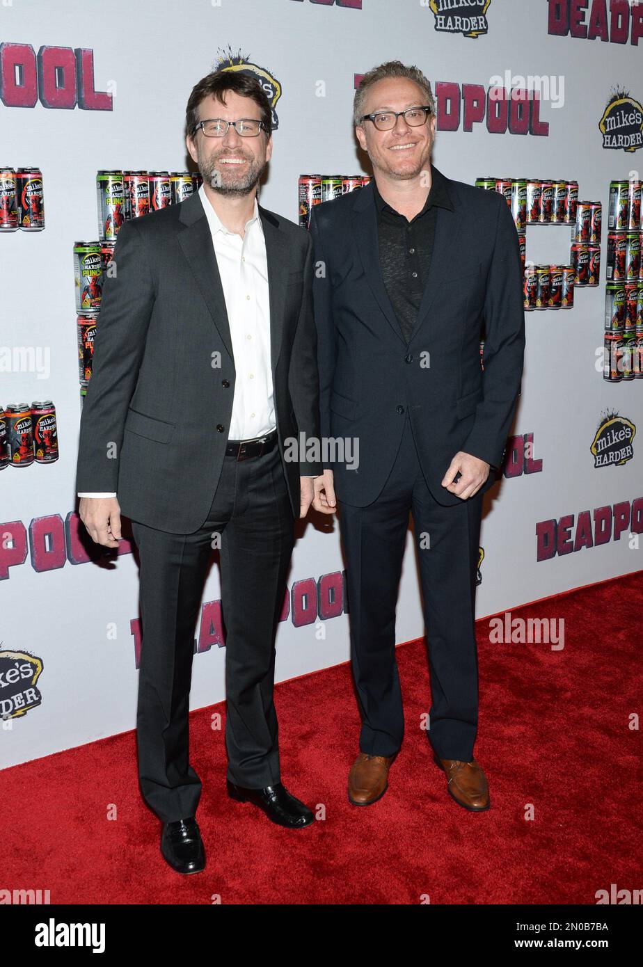 Writers Rhett Reese, left, and Paul Wernick attend a special fan ...