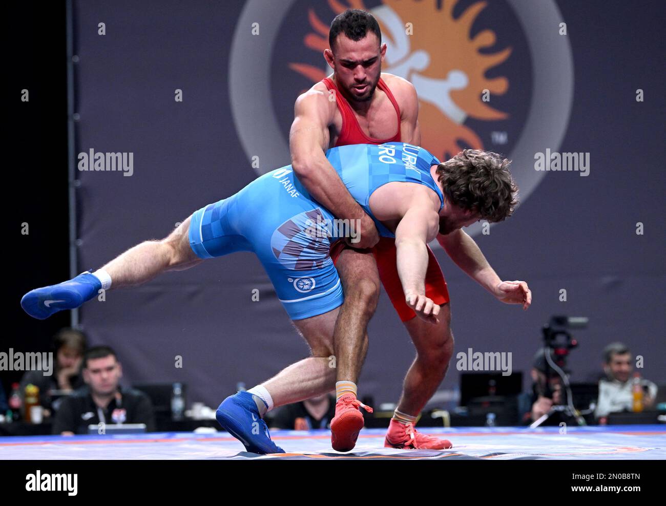 ZAGREB, CROATIA – FEBRUARY 05: Ibrahim Mahmoud Hamed Hassan Ghanem of ...