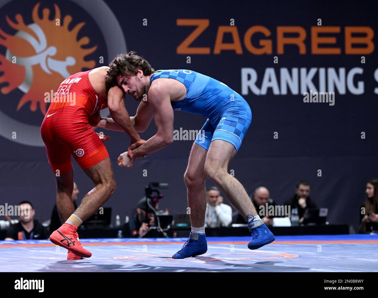 ZAGREB, CROATIA – FEBRUARY 05: Ibrahim Mahmoud Hamed Hassan Ghanem of ...