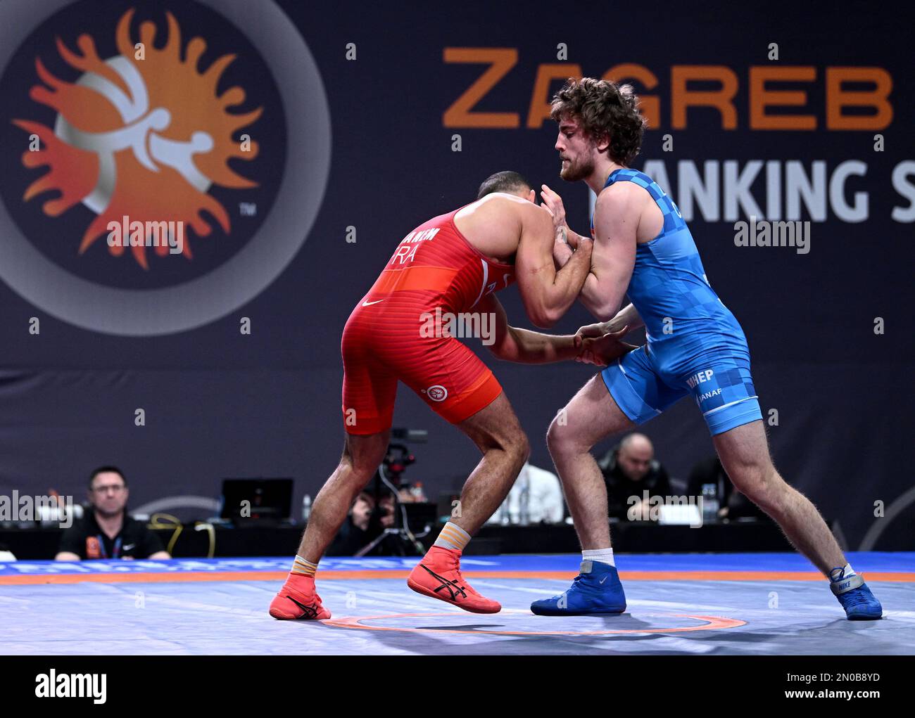 ZAGREB, CROATIA – FEBRUARY 05: Ibrahim Mahmoud Hamed Hassan Ghanem of ...