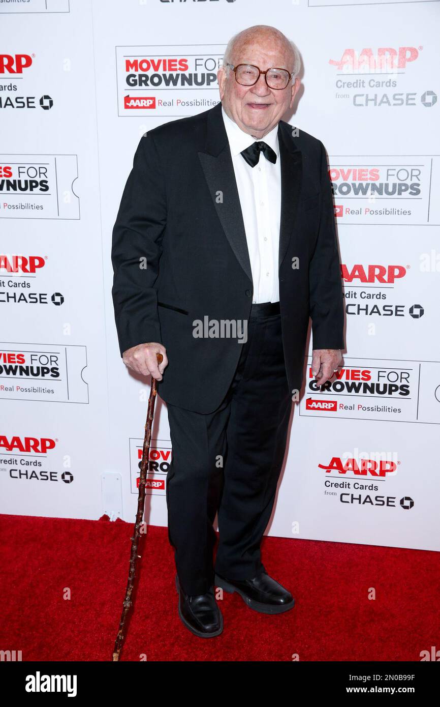 Ed Asner arrives at the 15th Annual Movies for Grownups Awards at the ...