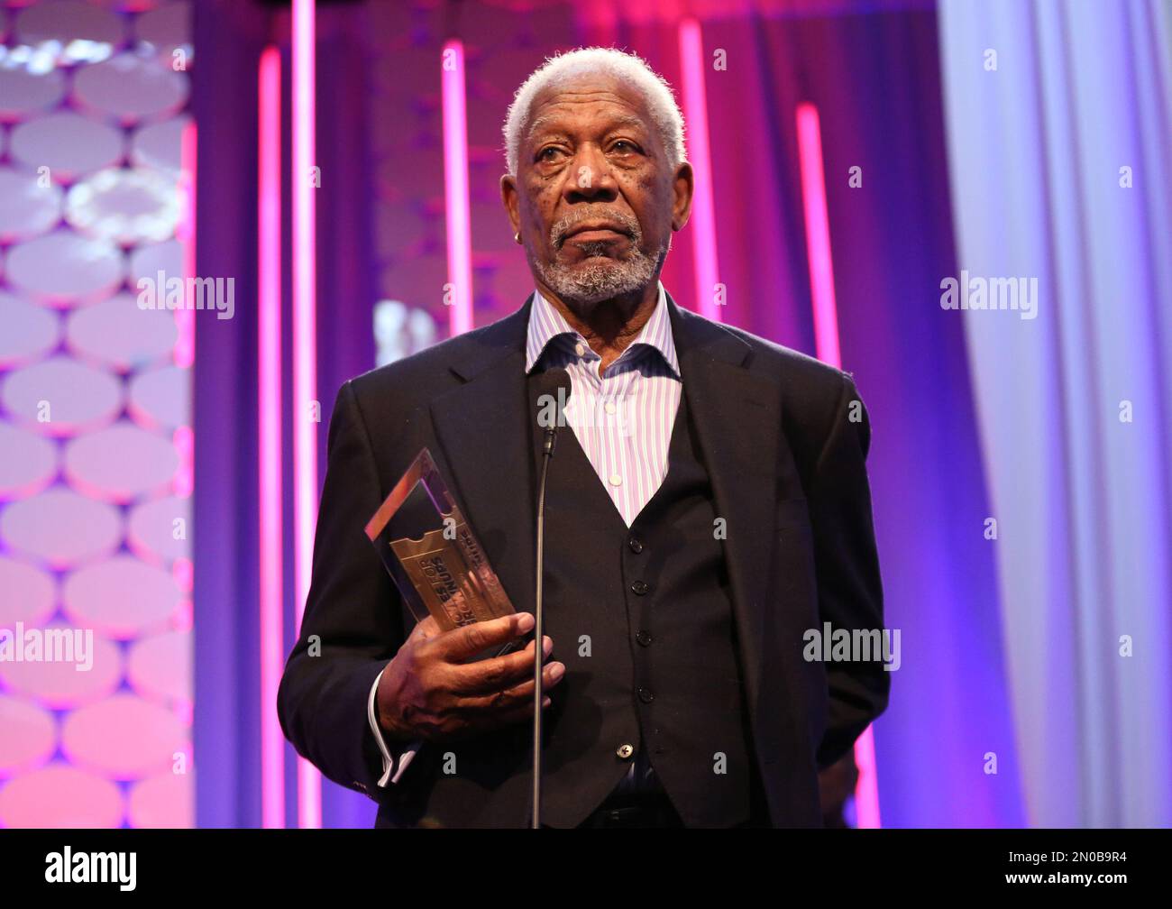 Morgan Freeman accepts 'Best Grownup Love Story' award at AARP's 15th ...