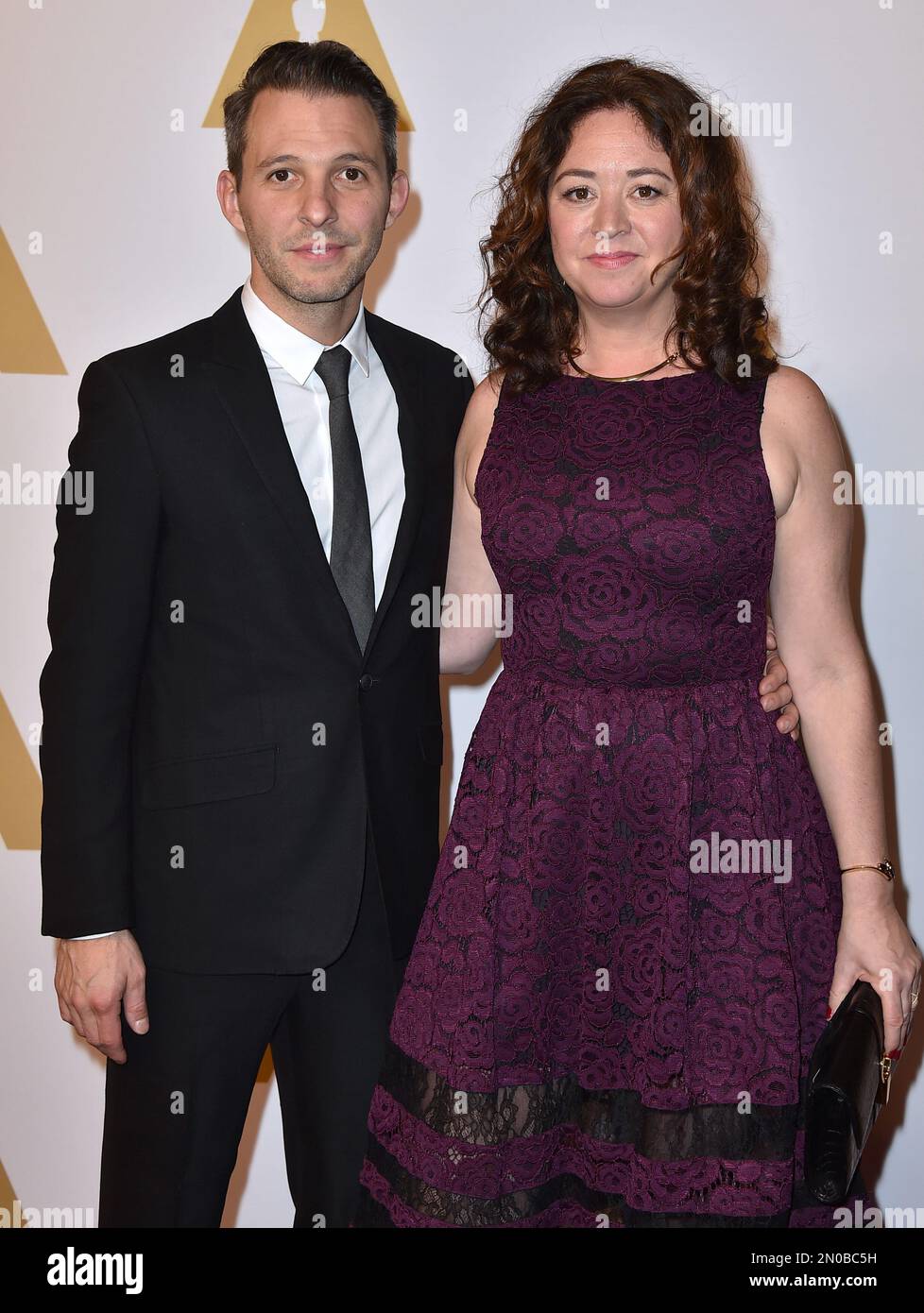 Justin Wilkes, left, and Liz Garbus attend the 88th Academy Awards ...