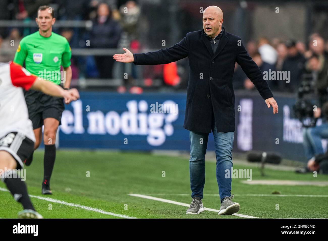 Rotterdam - Feyenoord coach Arne Slot during the match between ...
