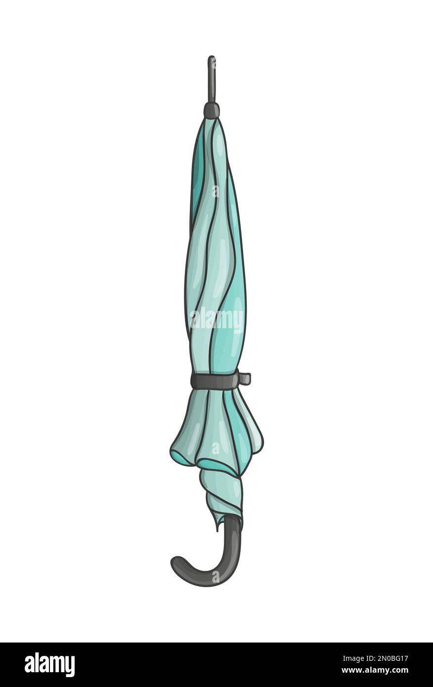 Vector colored umbrella icon isolated on white background. Colorfulrain ...