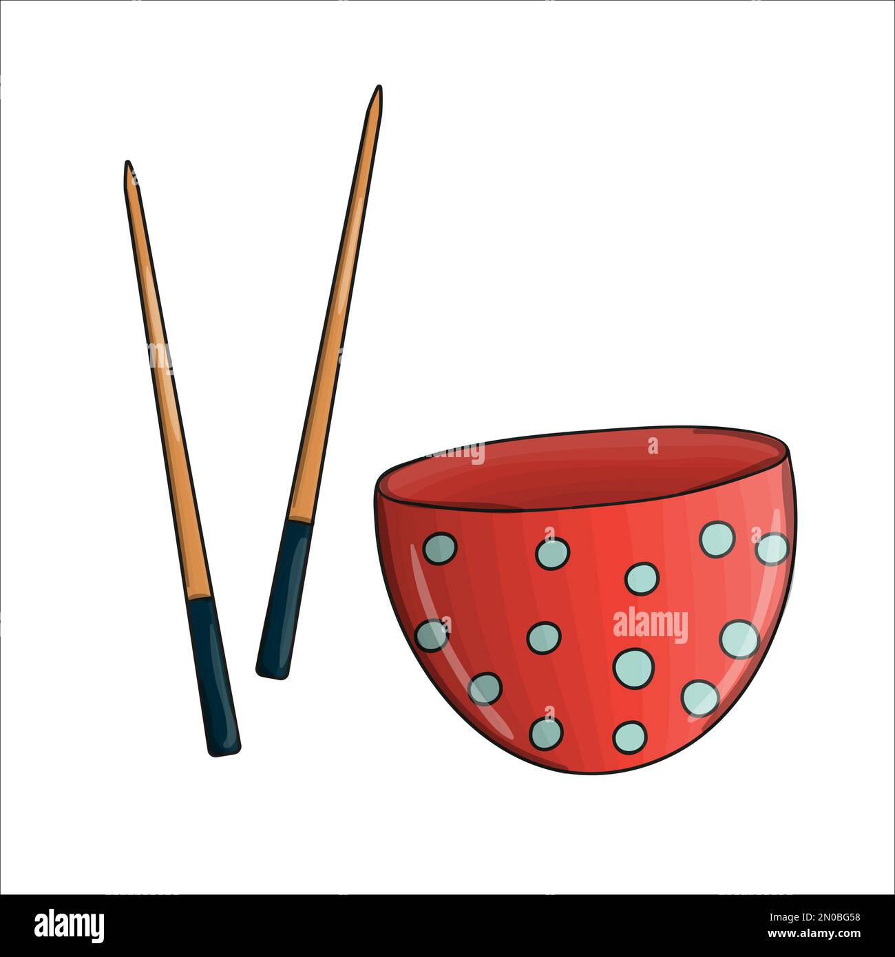 Mixing on pan Stock Vector Images - Alamy