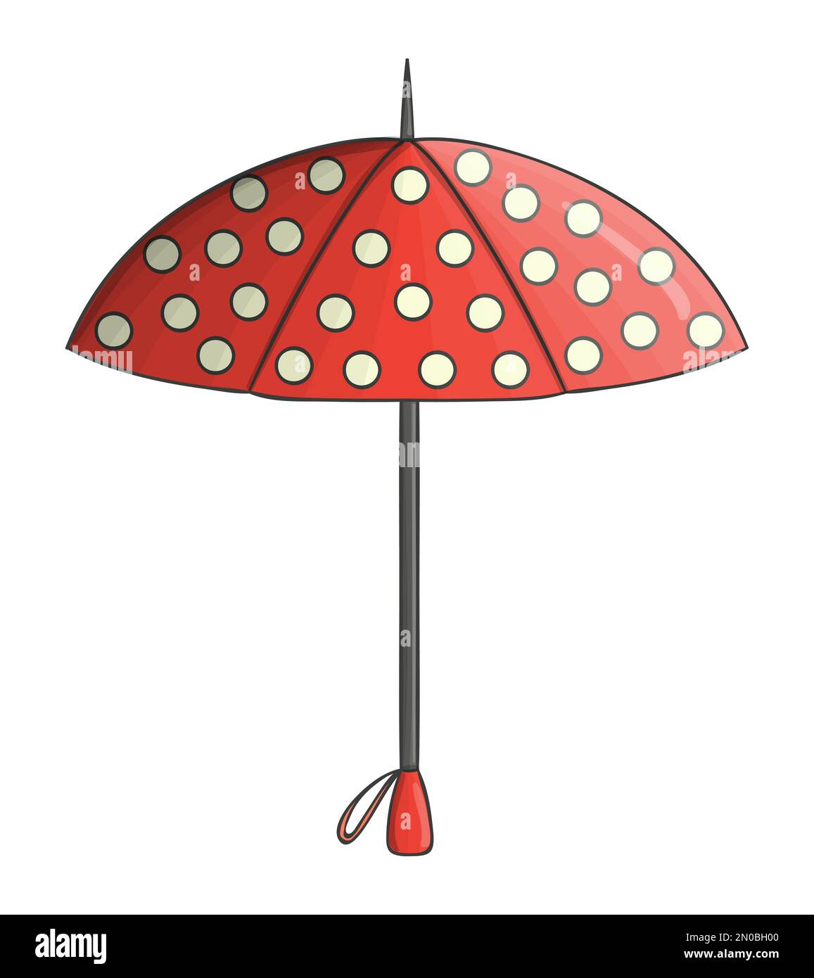 Vector colored umbrella icon isolated on white background. Colorfulrain ...