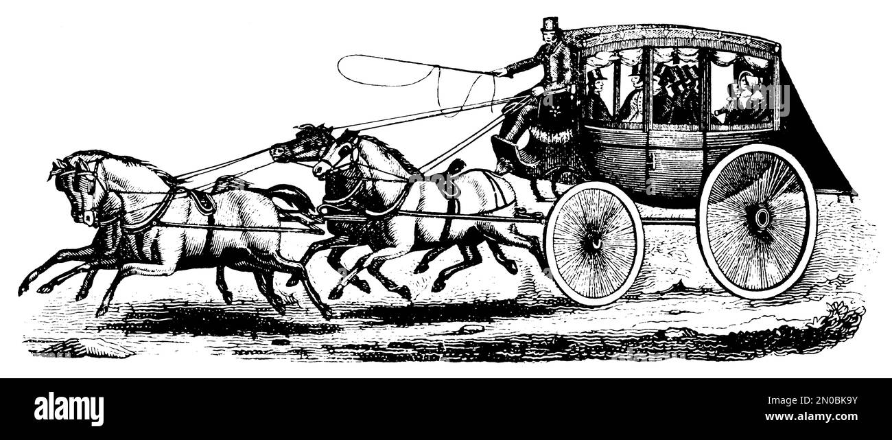19th century horse drawn stagecoach hi-res stock photography and images ...