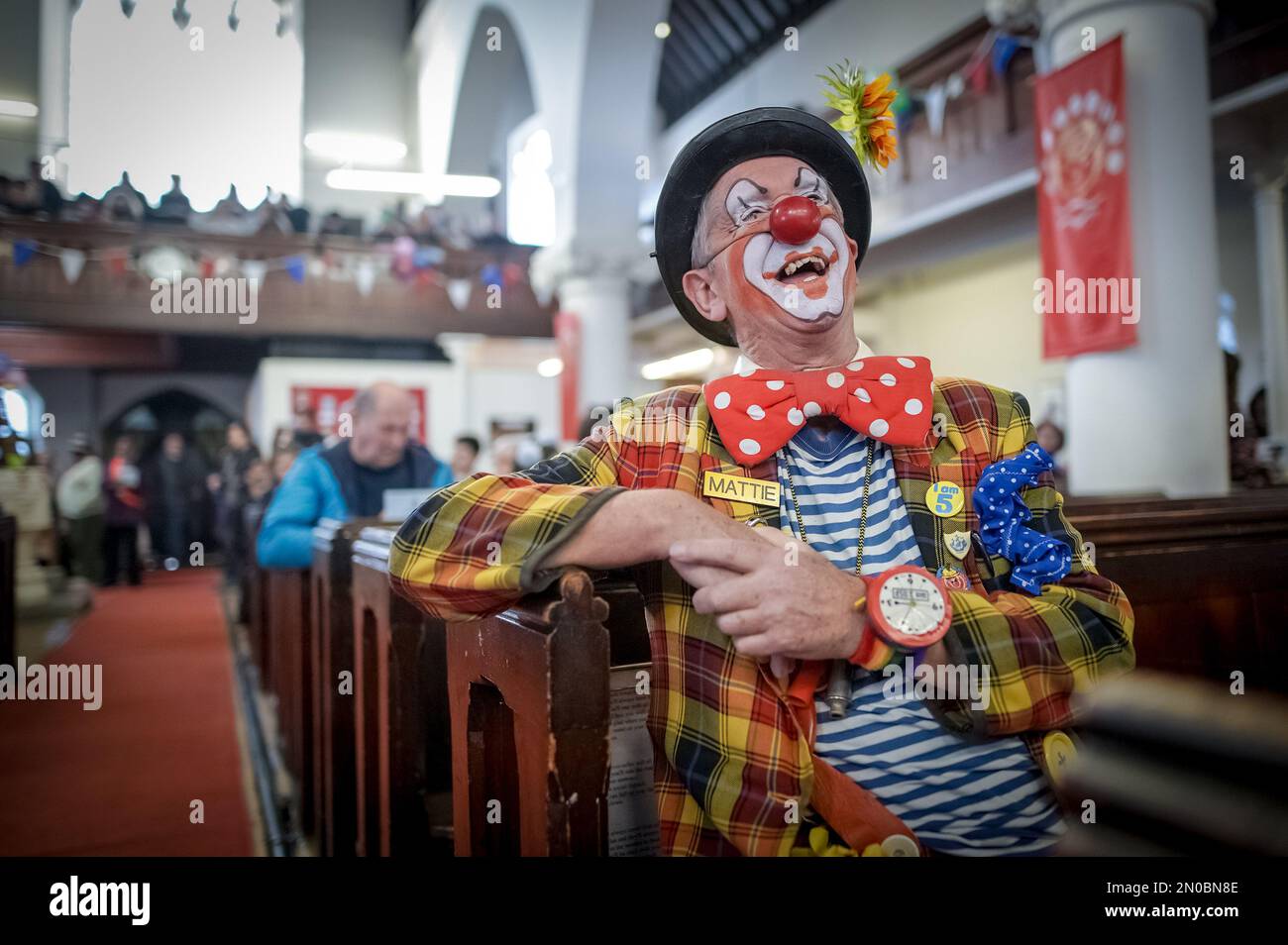 London, UK. 5th February 2023. Matte the clown attends the annual ...
