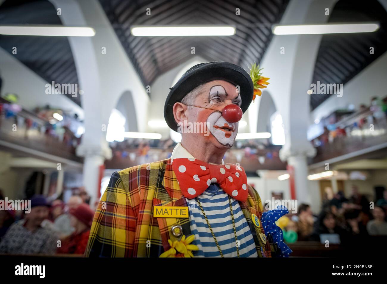 London, UK. 5th February 2023. Matte the clown attends the annual ...