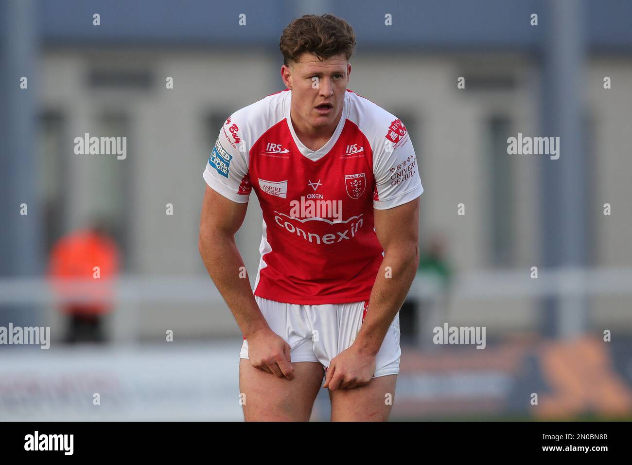 Rhys Kennedy #15 of Hull KR during the Rugby League Pre Season match ...