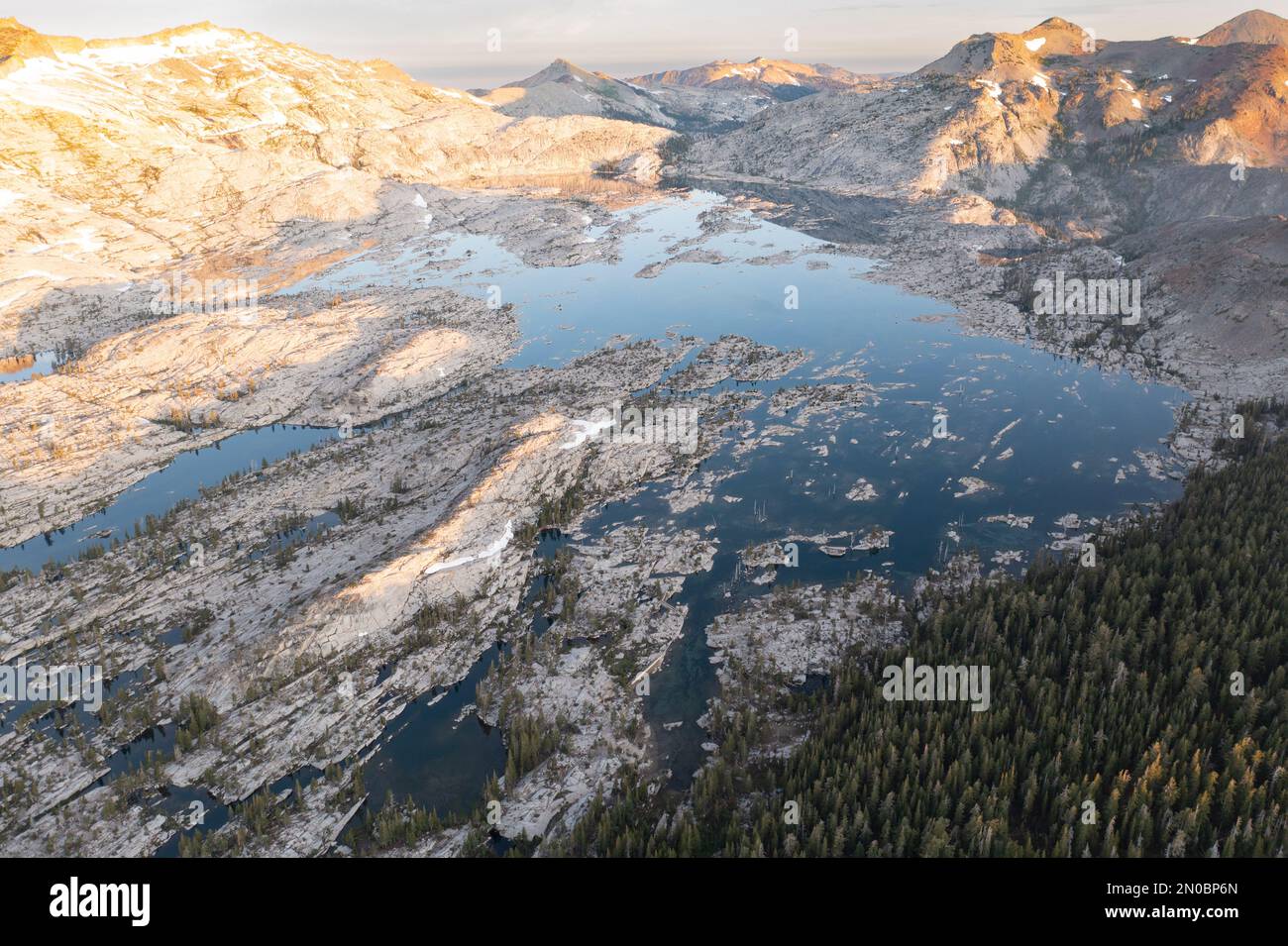 The scenic Lake Aloha in the Desolation Wilderness is a federally ...