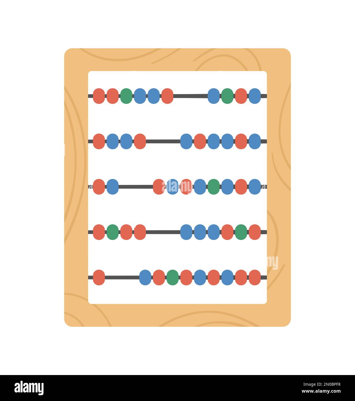 Vector abacus icon. Back to school educational clipart. Cute flat style ...