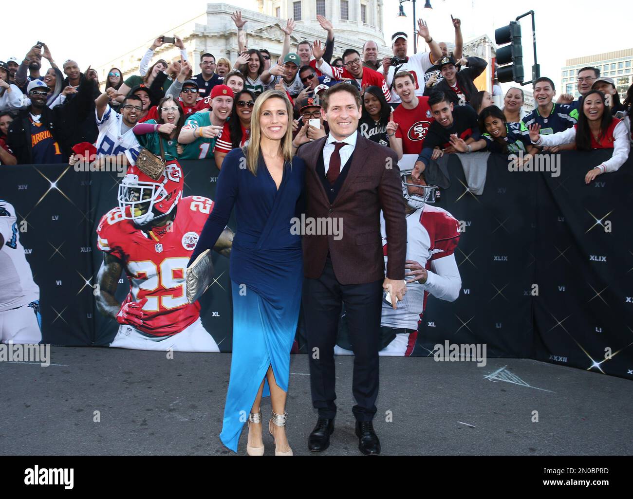 Barbara Graham, left, and Steve Young arrive at the 5th annual NFL ...