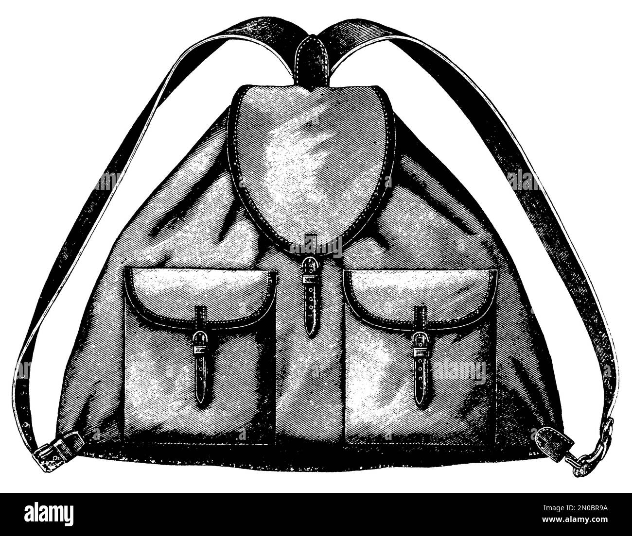 Victorian luggage illustration Black and White Stock Photos & Images ...