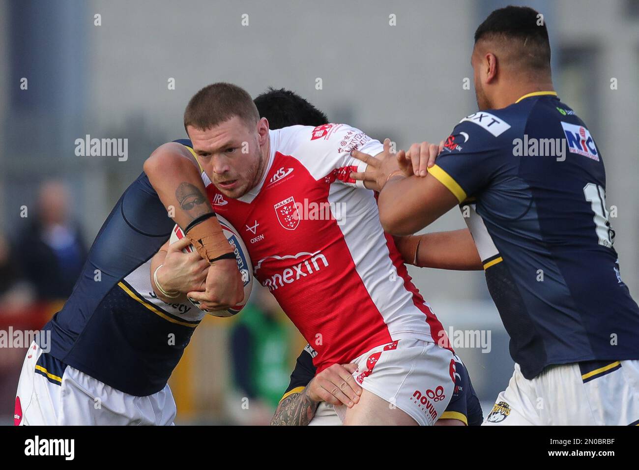 James Batchelor #16 of Hull KR in action during the Rugby League Pre ...
