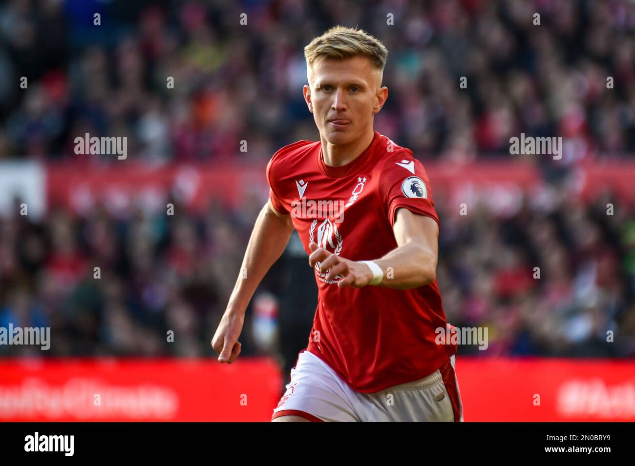 Nottingham Forest's Sam Surridge in action during the English Premier ...
