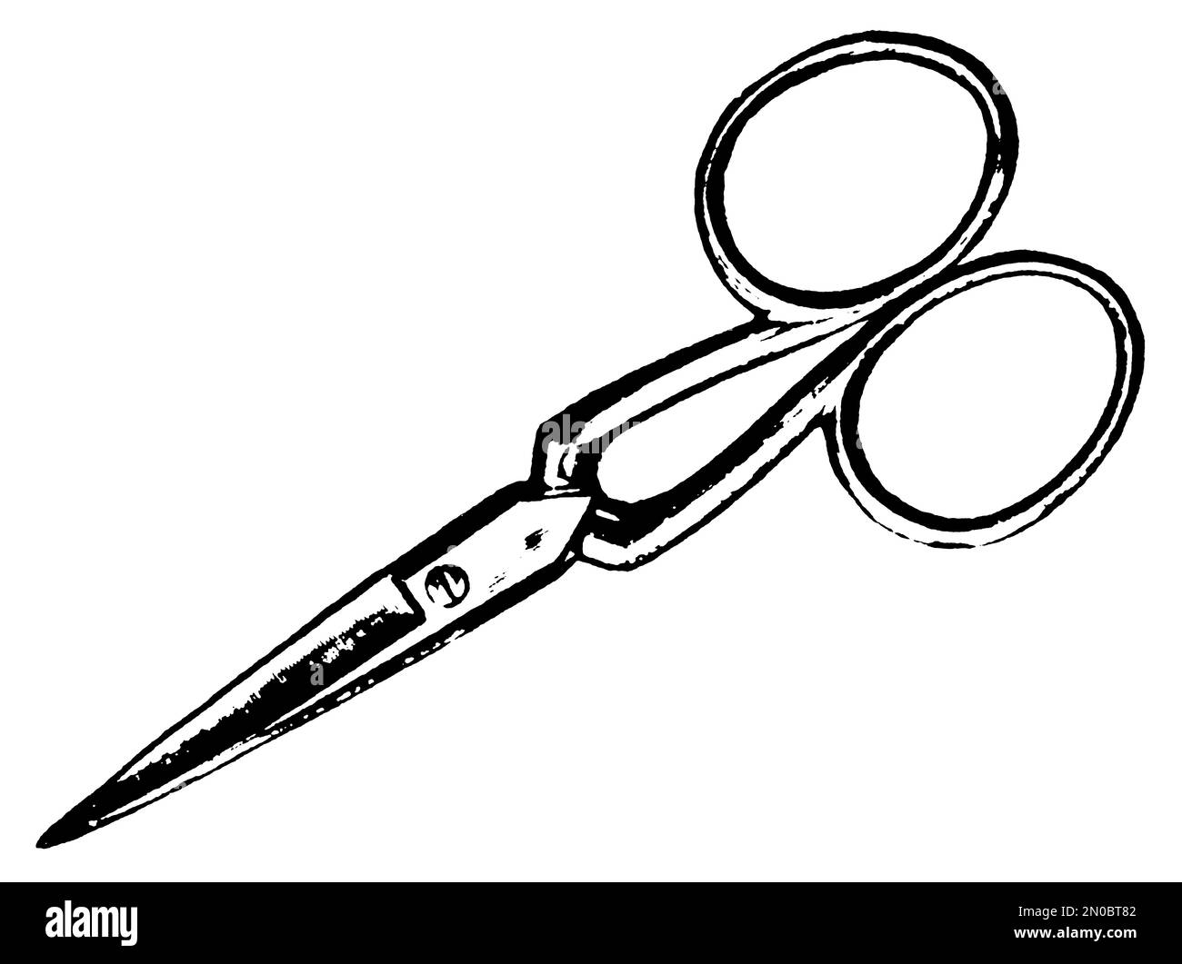 Pair of scissors Black and White Stock Photos & Images - Alamy