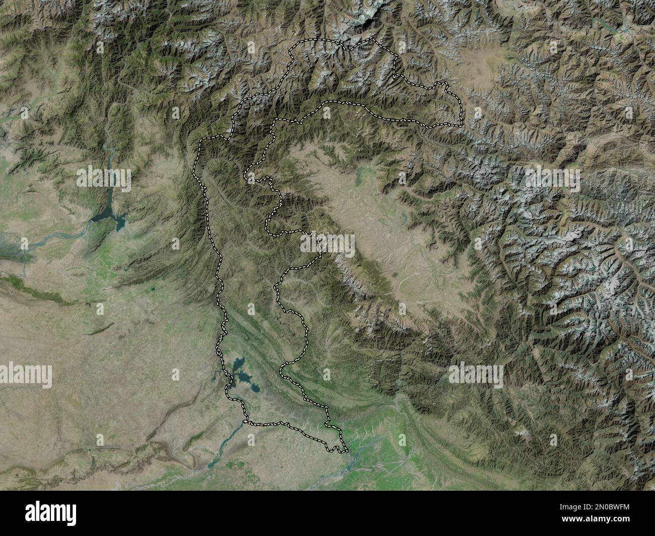 Azad Kashmir, centrally administered area of Pakistan. High resolution ...