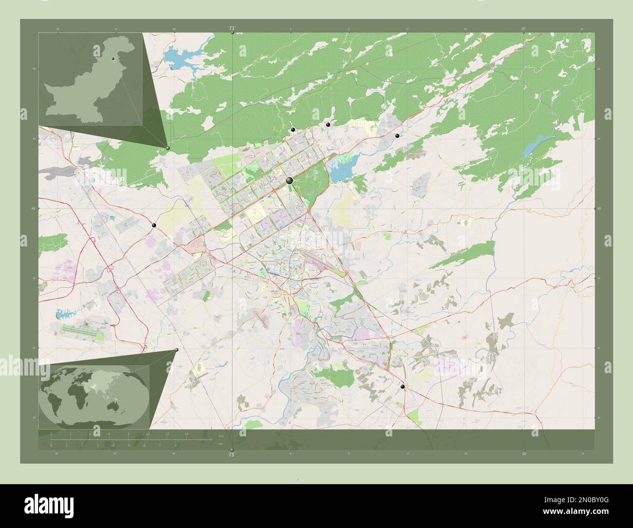 Islamabad Capital Territory, capital territory of Pakistan. Open Street ...