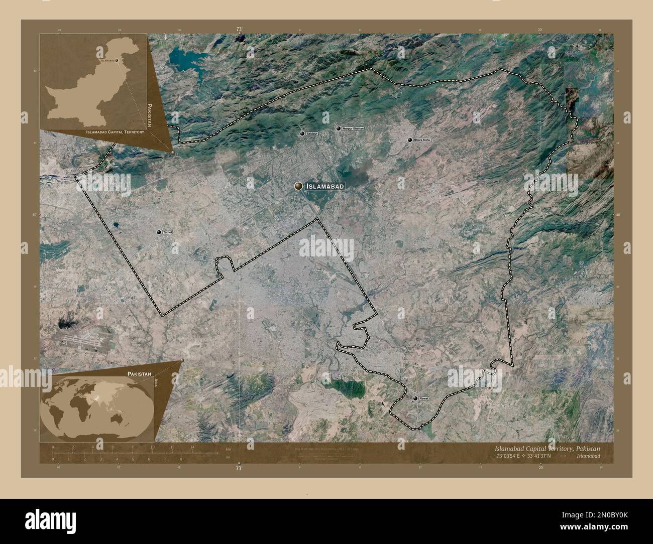 Islamabad Capital Territory, capital territory of Pakistan. Low ...