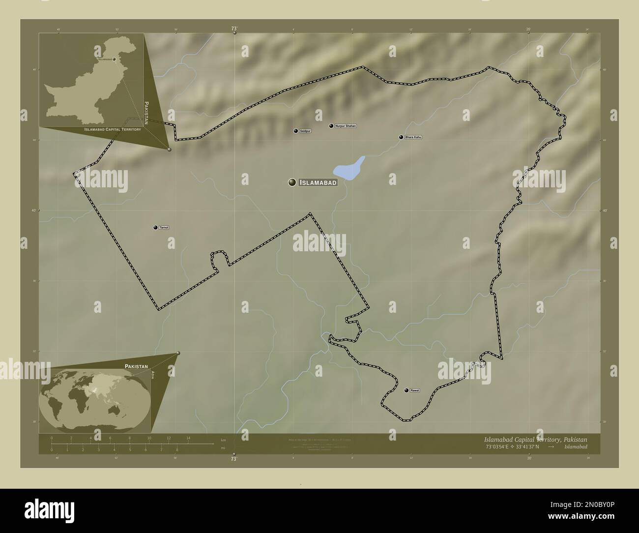 Islamabad Capital Territory, capital territory of Pakistan. Elevation ...