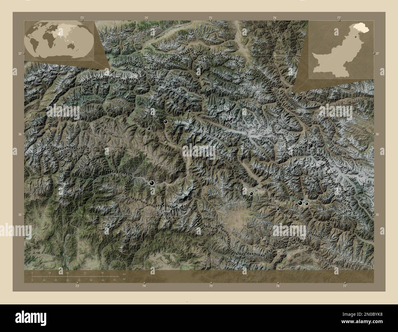 Gilgit-Baltistan, centrally administered area of Pakistan. High ...