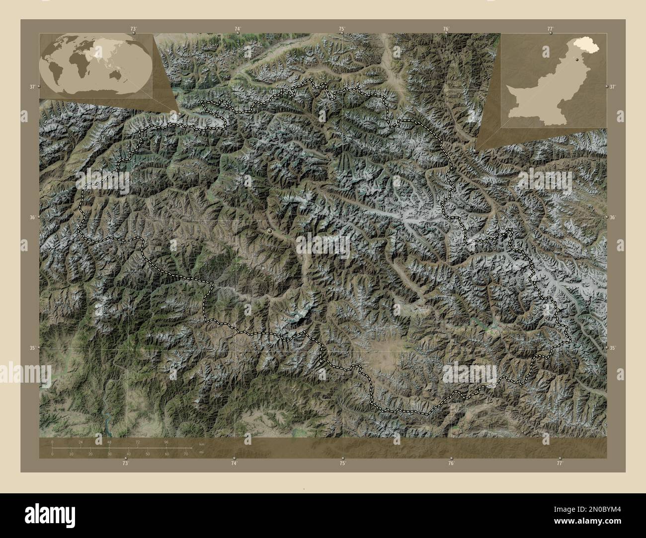 Gilgit-Baltistan, centrally administered area of Pakistan. High ...