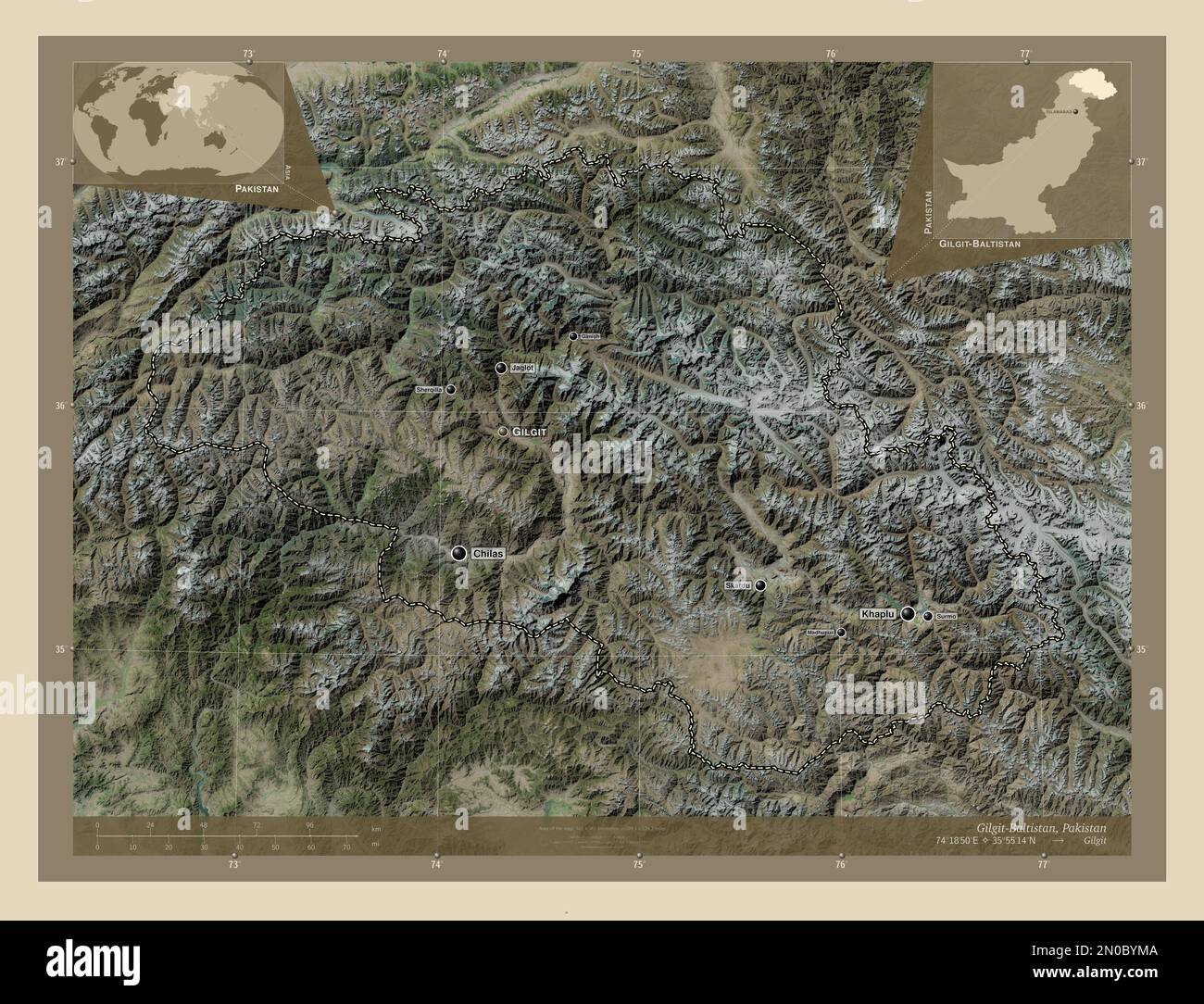 Gilgit-Baltistan, centrally administered area of Pakistan. High ...
