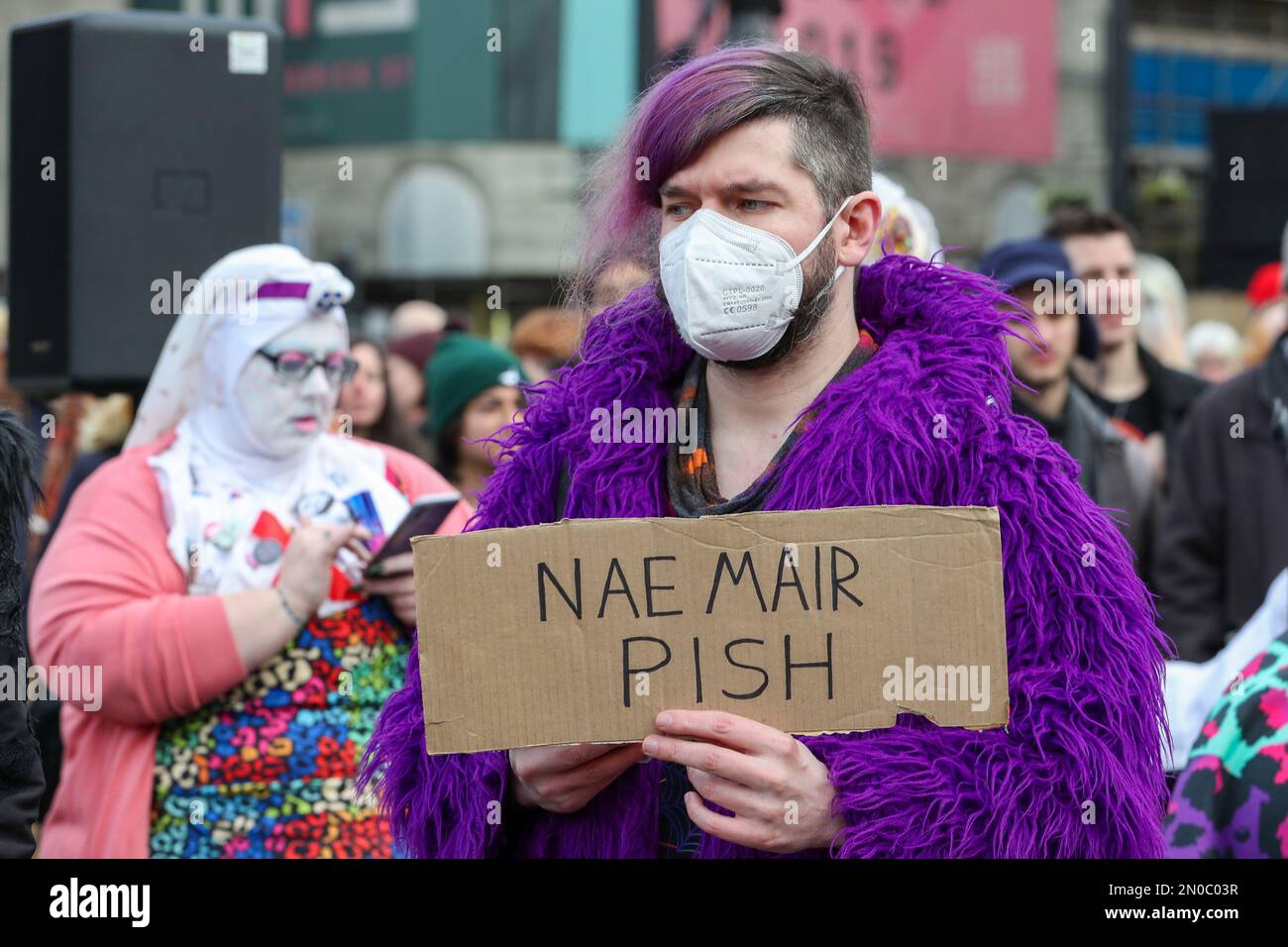Glasgow pride signs hi-res stock photography and images - Alamy