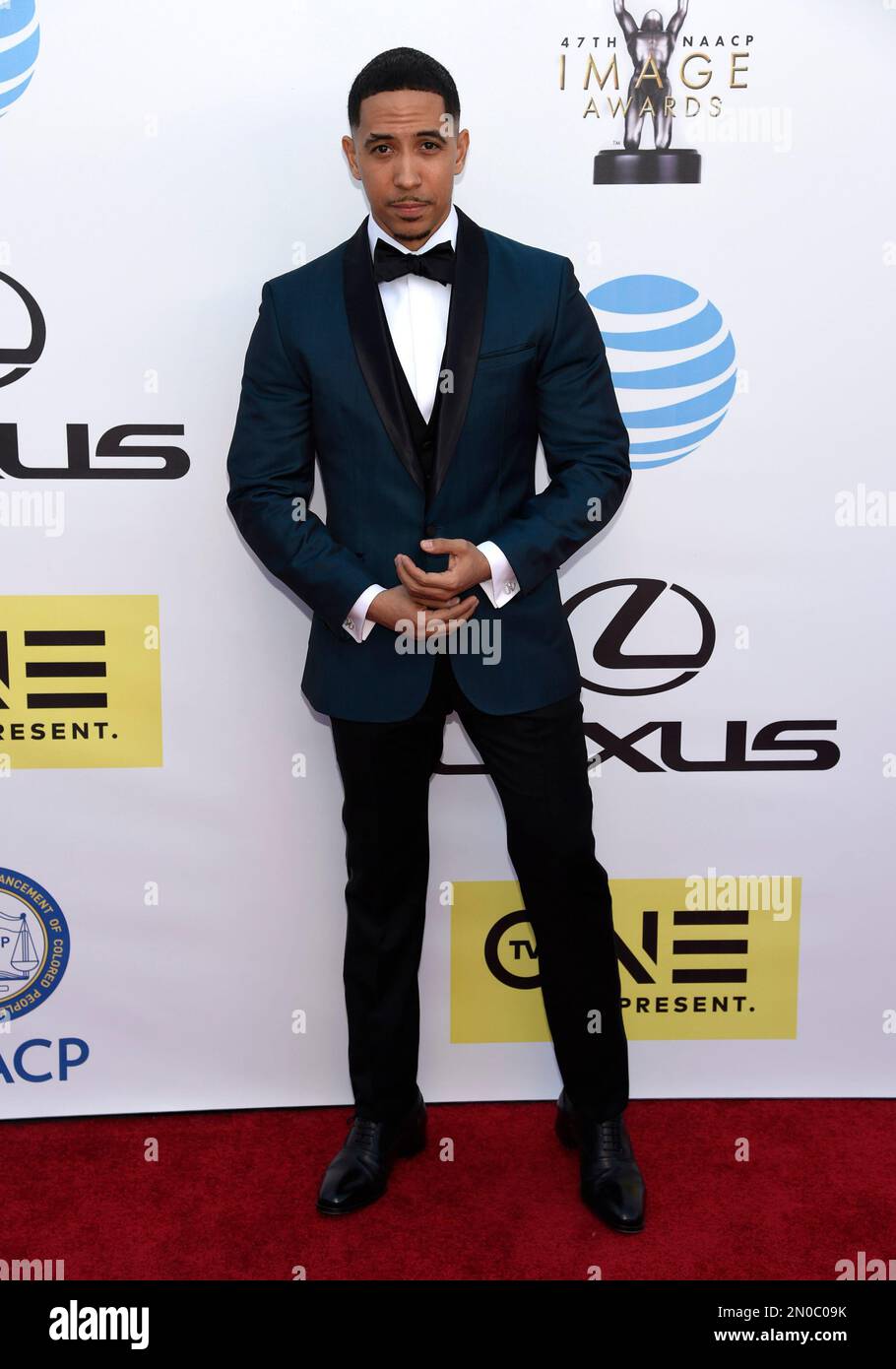 Neil Brown Jr. arrives at the 47th NAACP Image Awards at the Pasadena ...