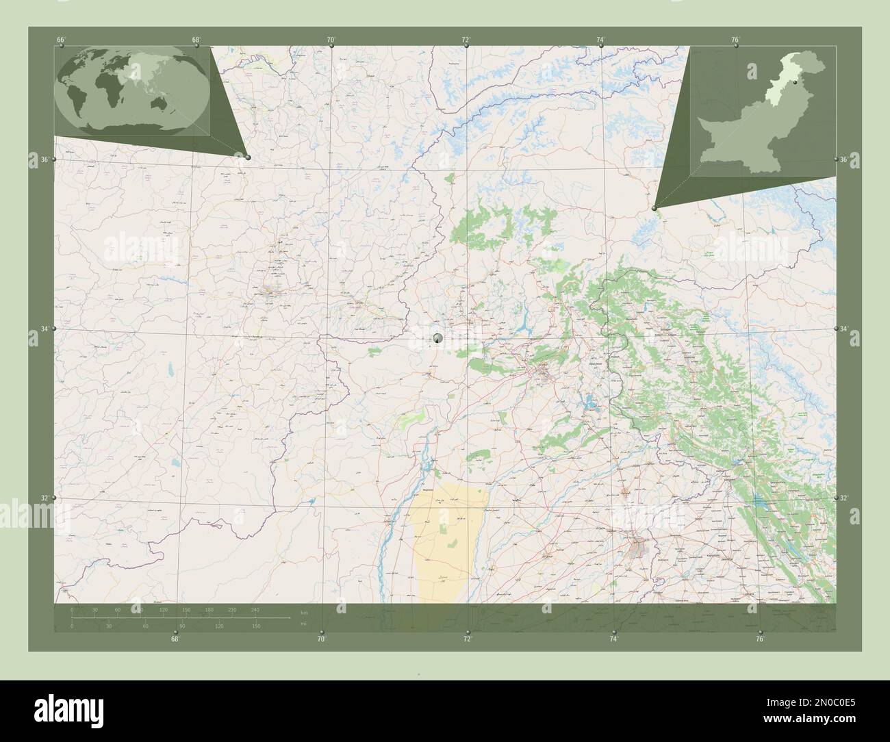 Peshawar map hi-res stock photography and images - Alamy