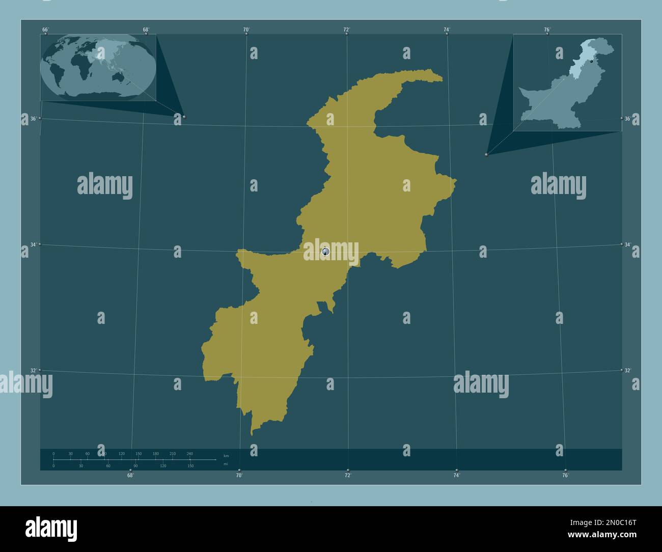 Peshawar map hi-res stock photography and images - Alamy