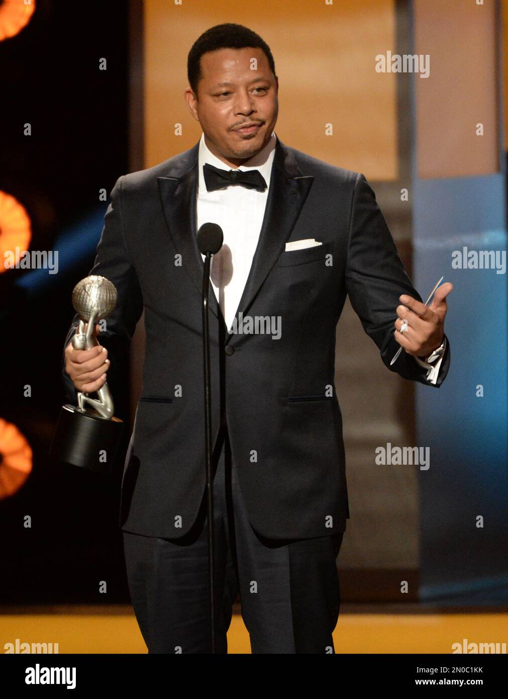 Terrence Howard accepts the award for outstanding actor in a drama ...