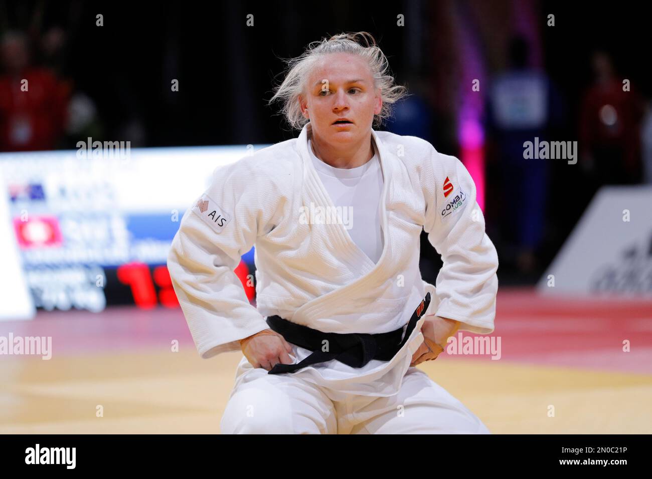 Aoife Coughlan (AUS) competed against Alina Lengweiler (SUI) during the ...