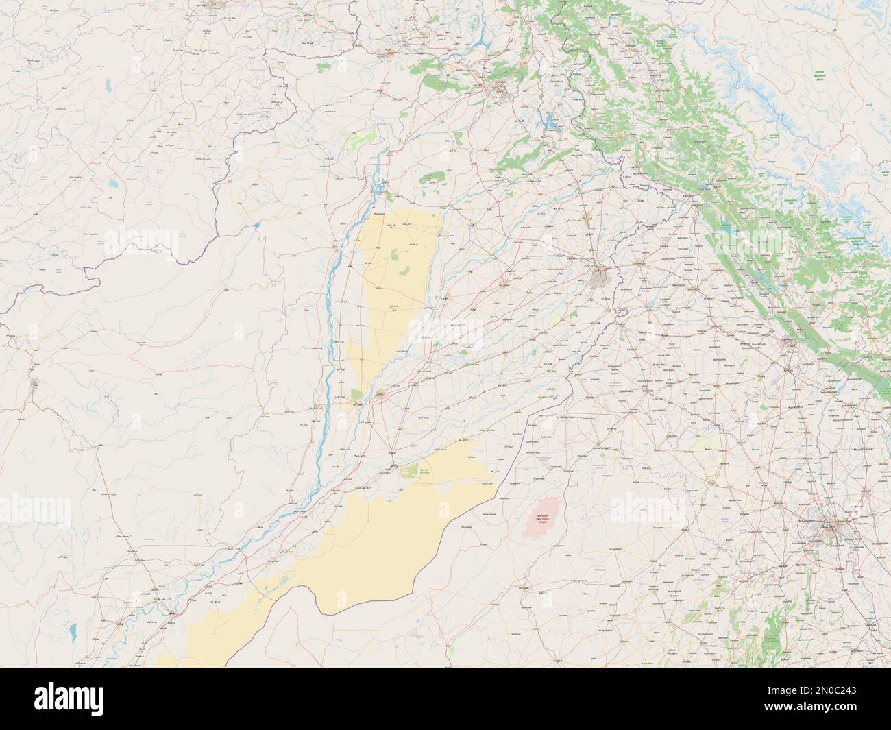 Punjab pakistan province map hi-res stock photography and images - Alamy