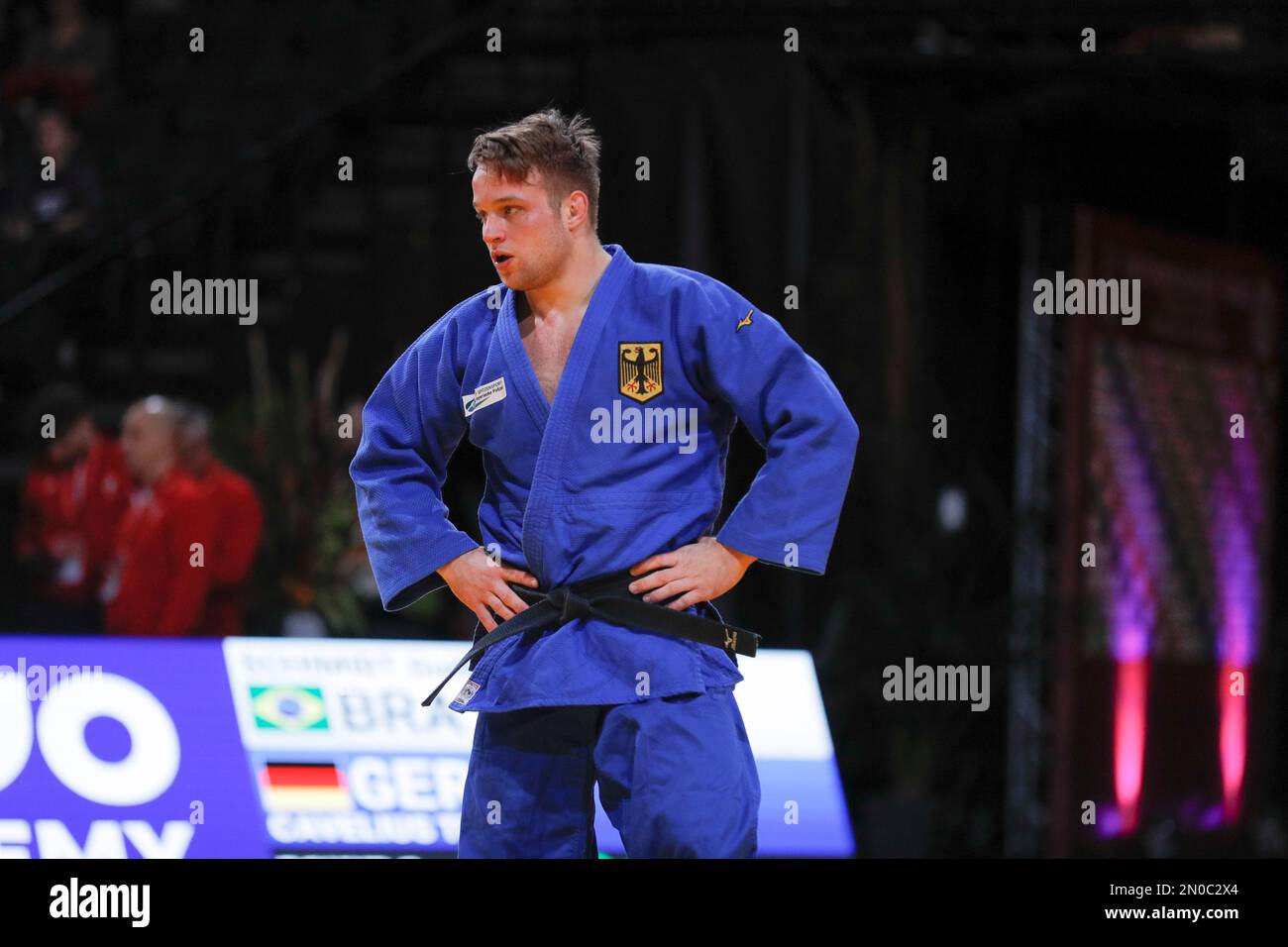 Timo Cavelius (GER) won against Guilherme Schmidt (BRA) during the ...
