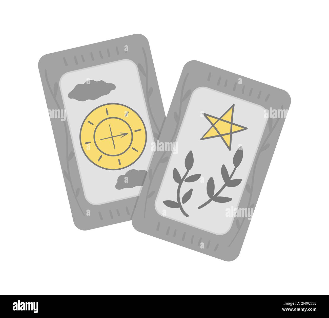 Vector tarot cards. Cute witchcraft element. Halloween icon. Autumn all ...