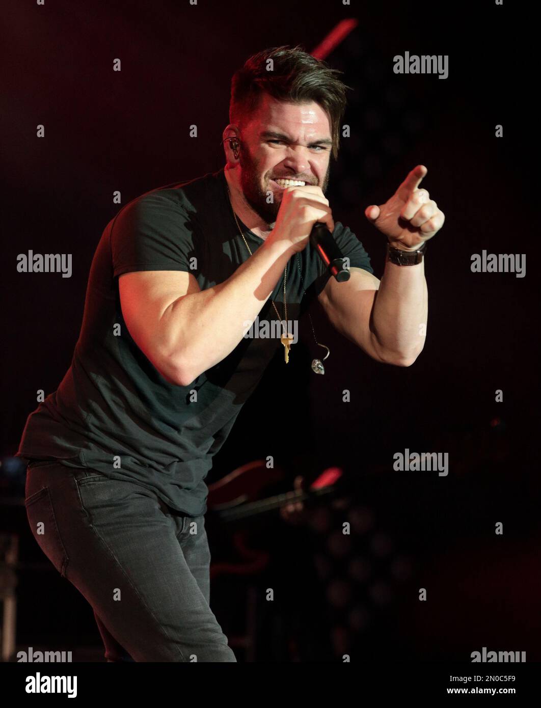 Singer-songwriter Dylan Scott performs in concert as the opening act ...