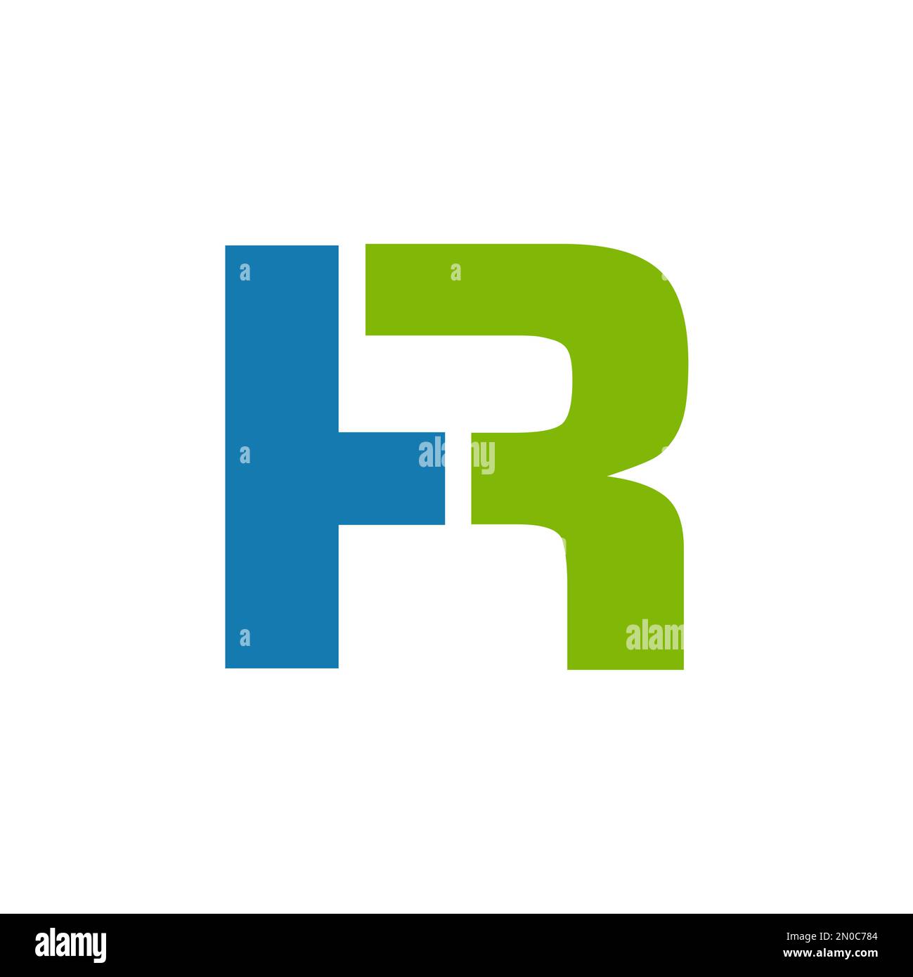 Initial HR logo design image Stock Photo - Alamy