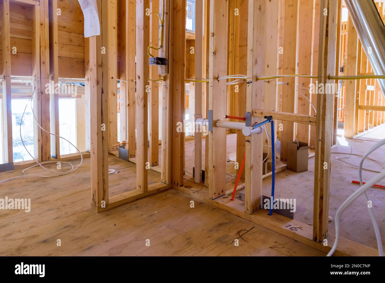 Framing beams wood stick of it imperative that all communication lines ...