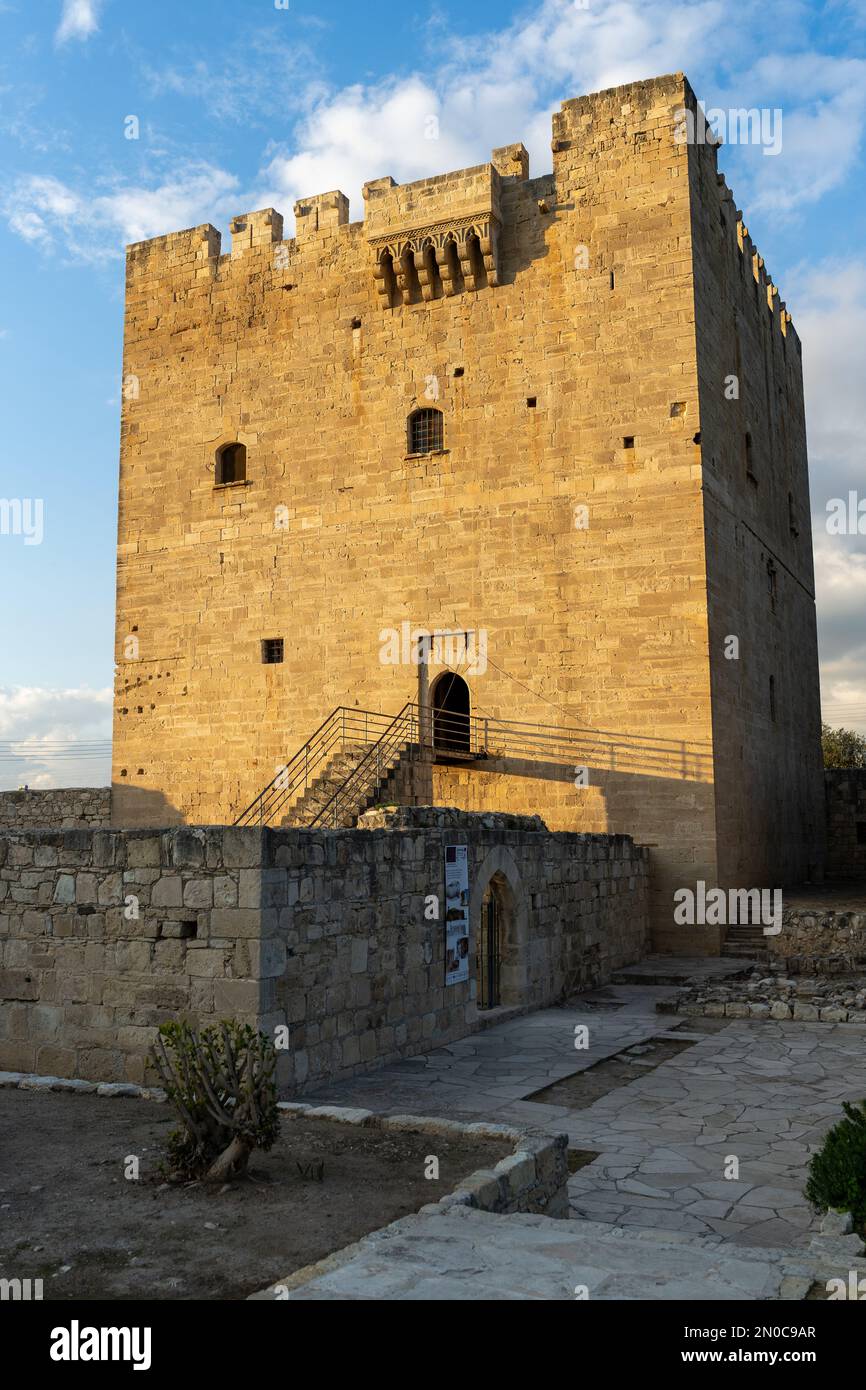 The medieval castle of Kolossi, it is situated in the south of Cyprus ...